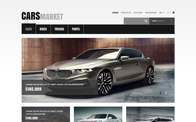 10+ Professional Ecommerce Templates & Themes for Online Car Dealers ...