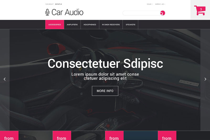 15 Quality Ecommerce Templates & Themes for Car Audio Online Stores ...