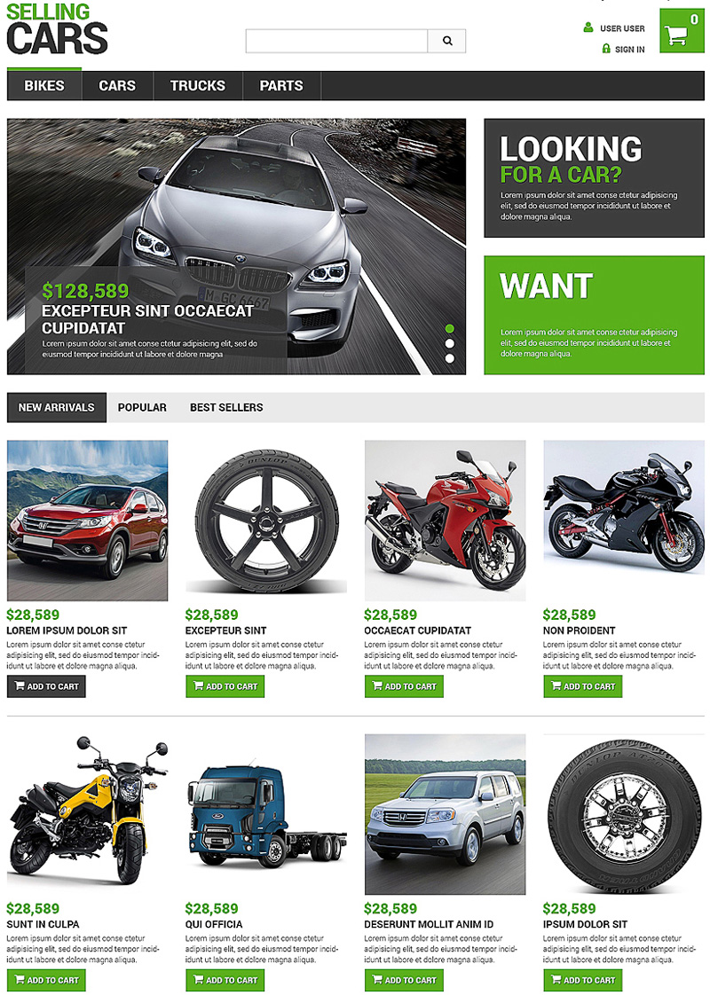 10+ Professional Ecommerce Templates & Themes for Online Car Dealers ...