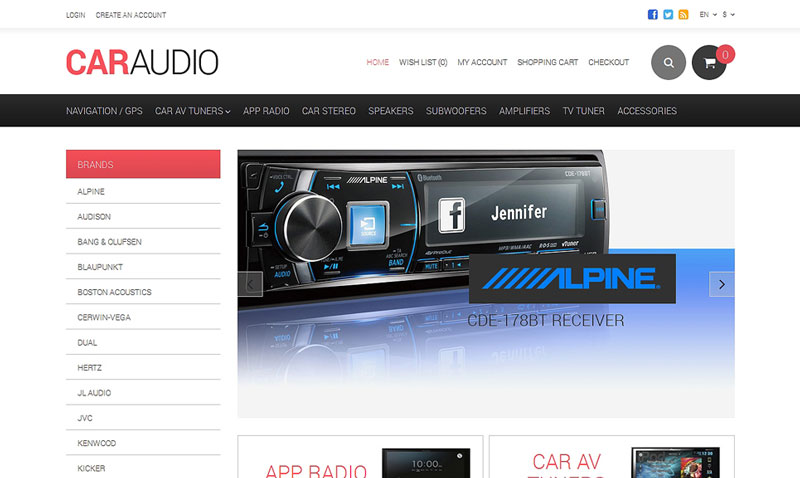 15 Quality Ecommerce Templates & Themes for Car Audio Online Stores ...