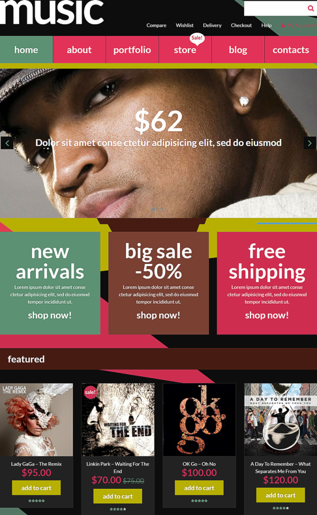 13 Innovative Ecommerce Templates and Themes for Online Music Stores ...